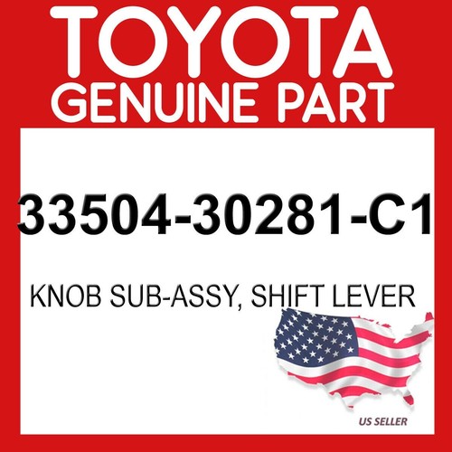 TOYOTA GENUINE OEM 33504-30281-C1 KNOB SUB-ASSY, SHIFT LEVER ...