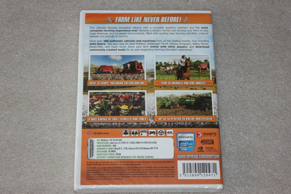 FARMING SIMULATOR 19, 2019 PC DVD ENGLISH | eBay
