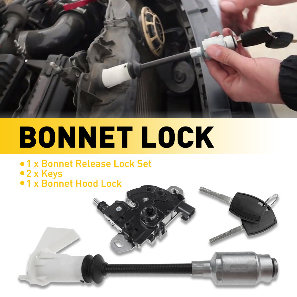 Bonnet Release Lock Latch 1343577 For Ford Focus Mk2 Repair Set Kit ...