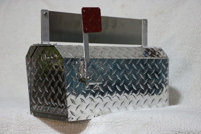 Heavy Duty Aluminum Diamond Plate 14 Gauge Mailbox Medium size with ...