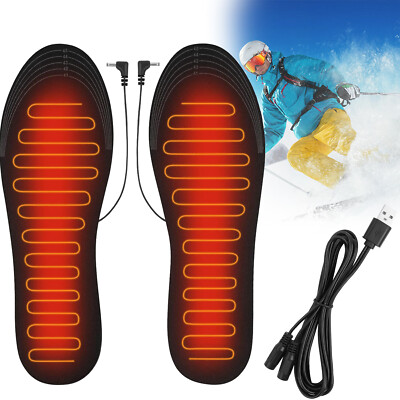 Heating Insoles Boots Heated Insole USB Heated Shoes Insole Winter Foot ...