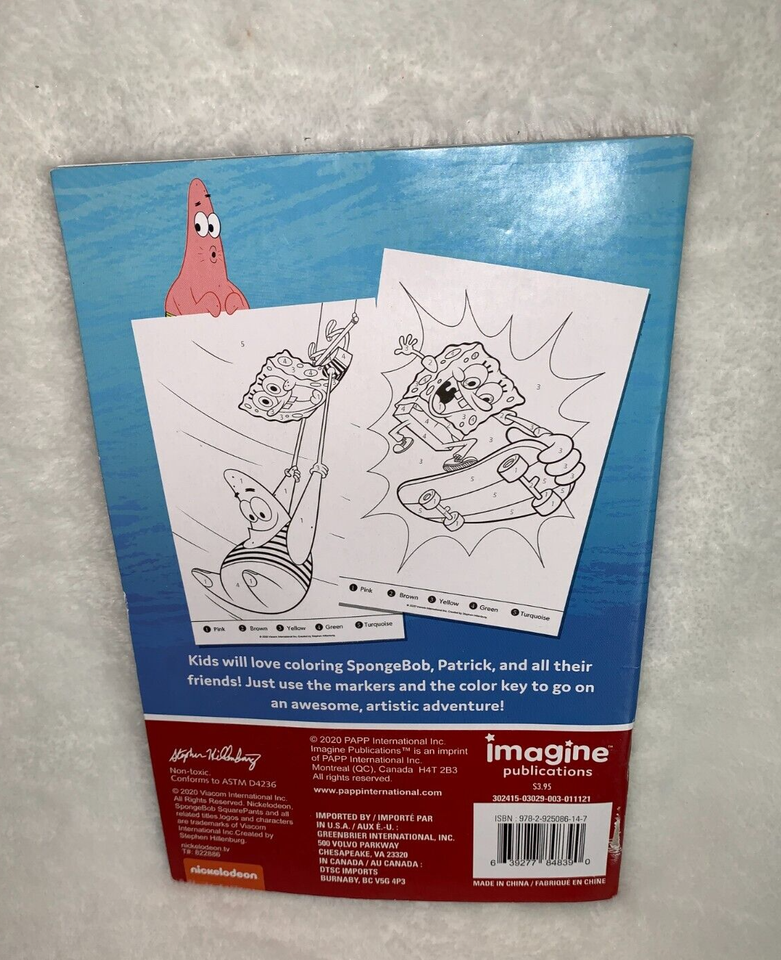 New 2020 Mini Color By Number Spongebob Squarepants Funny Adventures ...