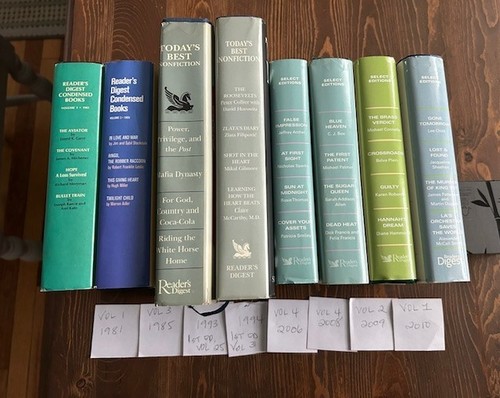Readers Digest Condensed Books, 1981-2010, Lot of 8 | eBay