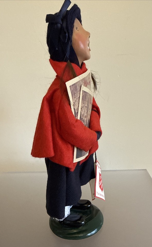 Vintage Byers’ Choice Salvation Army Girl Caroler Red Cape War Cry ...