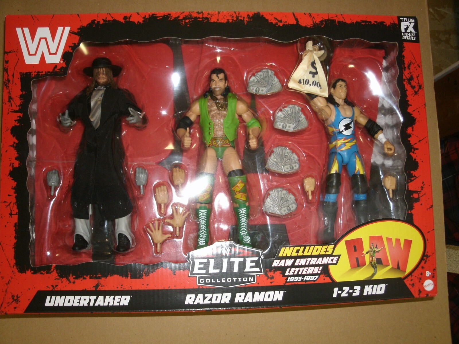 WWE MONDAY NIGHT RAW ELITE COLLECTION UNDERTAKER RAZOR RAMON 1-2-3 KID ...