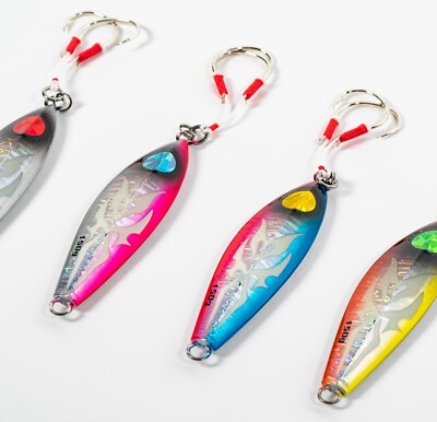 Slow Pitch Jig Flat Fall Jigs Vertical Jigging Saltwater Fishing Lure ...