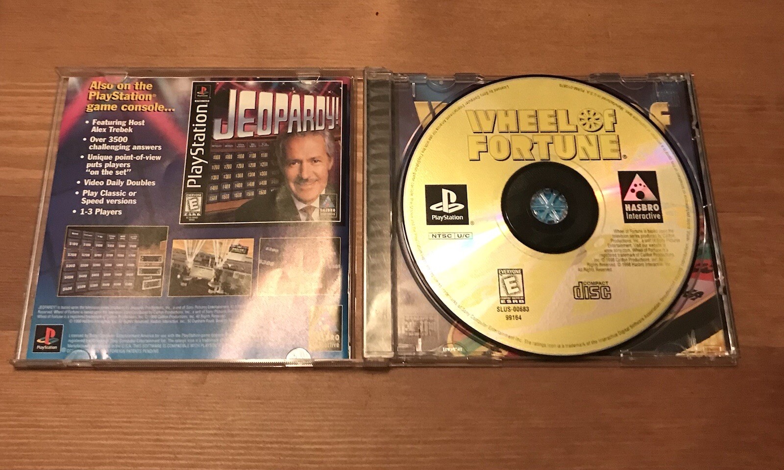 Wheel of Fortune (Playstation PS1, 1998) Black Label Hasbro Interactive ...