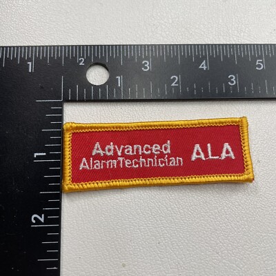 ALA ADVANCED ALARM TECHNICIAN Tab Patch 20E9 | eBay
