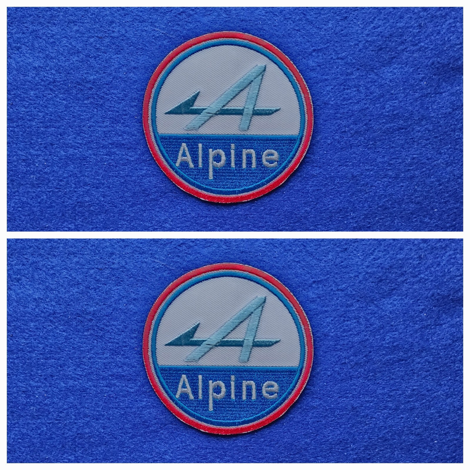 A Pair Of Motor Car Racing Patches Sew / Iron On Badges Alpine | eBay UK