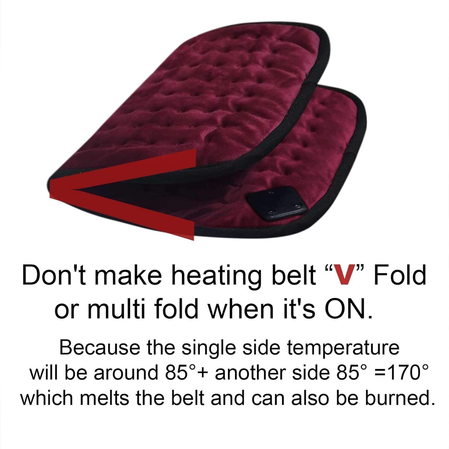 Corded Electric Heating Pad - Orthopaedic Heating Belt Heat Therapy ...
