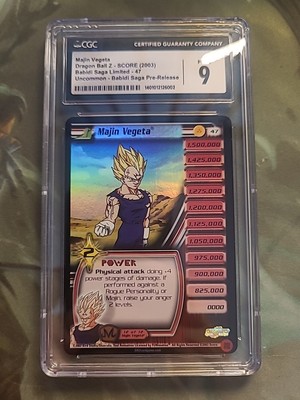 Majin Vegeta 47 Foil Babidi Saga DBZ CCG Dragonball Limited CGC 9 MINT | eBay