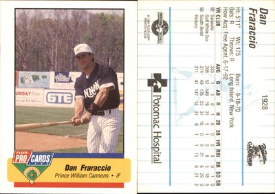 Dan Fraraccio 1994 Fleer ProCards #1928 RC Card FREE SHIP Prince ...