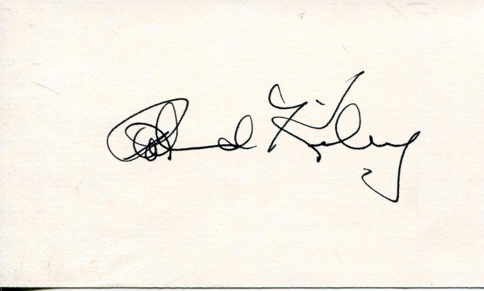 Richard Kiley Autograph Actor Night Gallery The Twilight Zone Signed ...