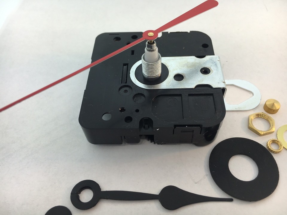 Takane Quartz Battery Clock Movement Hand Set 5/8" Shaft fits 1/4" Dial ...