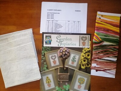 True Colors Cross Stitch Kit GARDEN TOPIARIES by Gary D Hanner | eBay ...