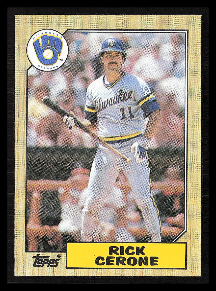 Rick Cerone 1987 Topps #129 Milwaukee Brewers | eBay