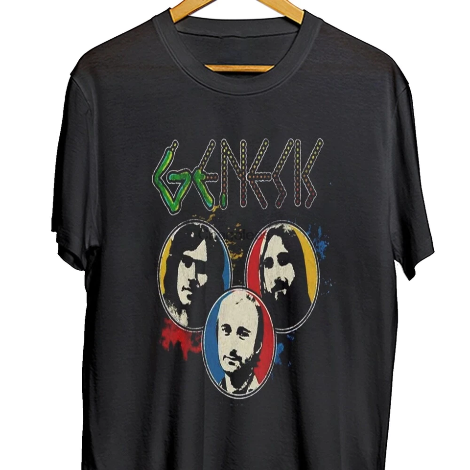 Genesis Logo Unisex 80s Vintage Genesis Band Black All Size Shirt | eBay