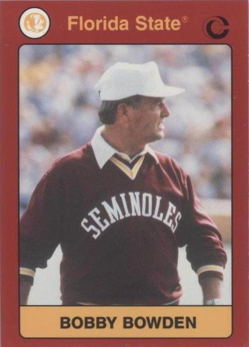 1991 Collegiate Collection Florida State Seminoles - Bobby Bowden #60 ...