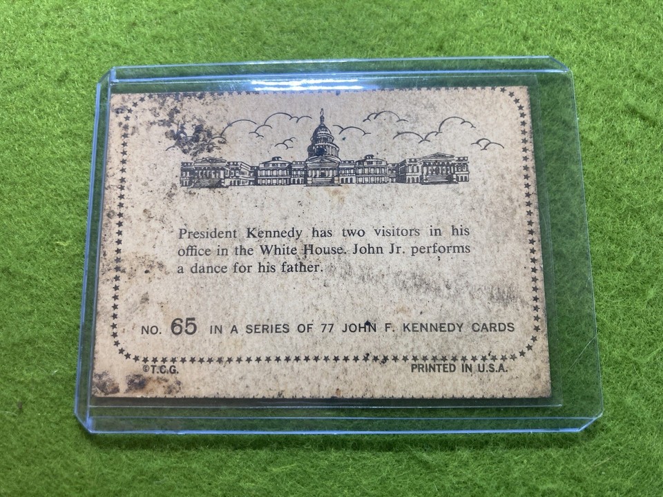 John F Kennedy 1963 ROSAN CARD JFK DANCE JFK Jr 1963 Rosan John F ...