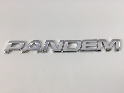 PANDEM Chrome 3D Emblem Badge Letter Number alphapet logo car truck | eBay