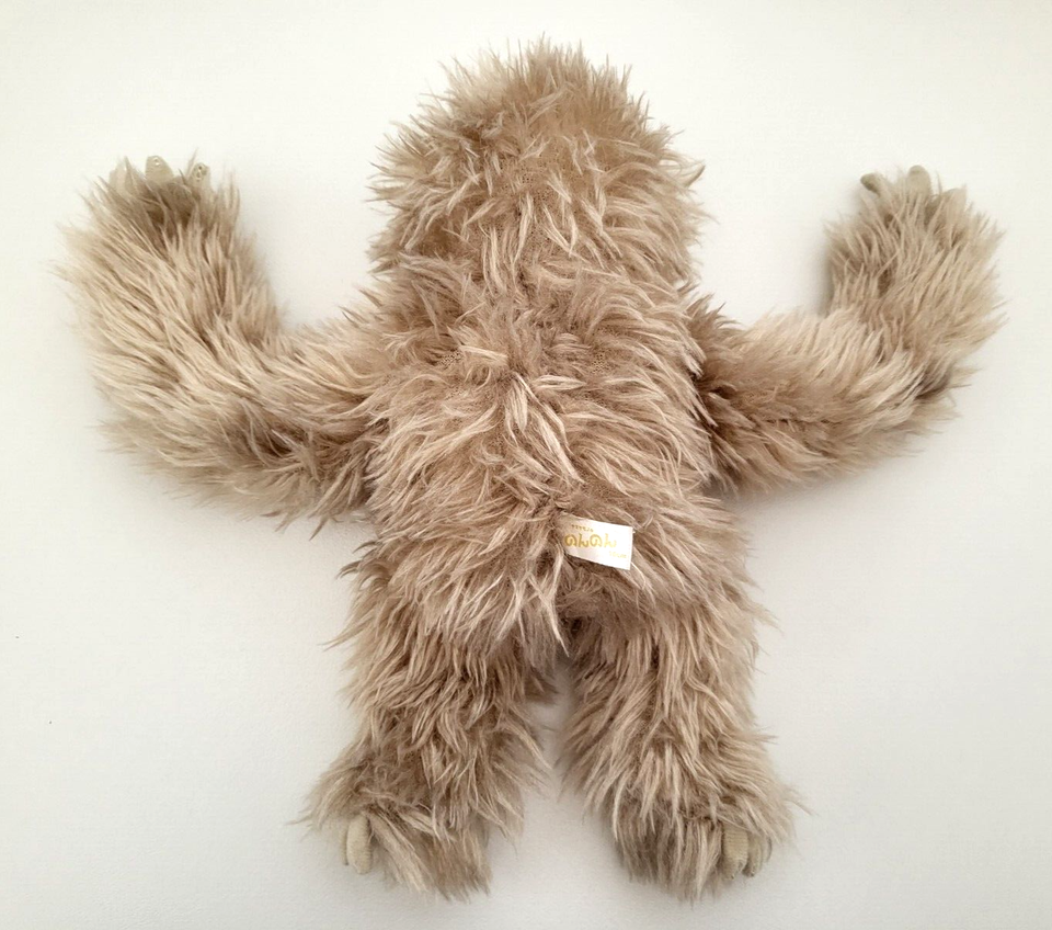 Sloth Plush YELL Japan Non Non Shaggy Beige Brown Soft Toy 11" Hook ...