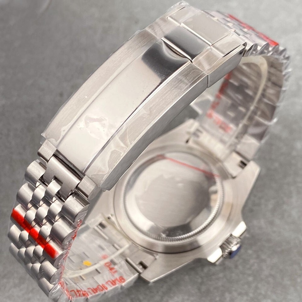 40mm Red Blue GMT Rotating Bezel Diver Sapphire Glass NH34A Automatic ...