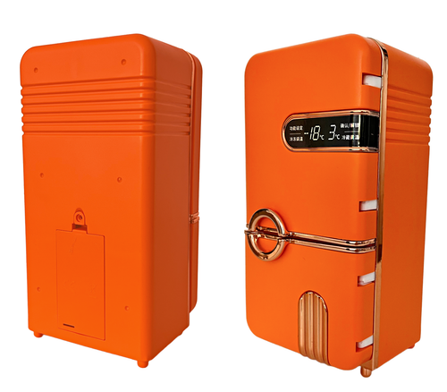 Orange Children Novelty Lifelike Plastic Mini Refrigerator Toy with ...