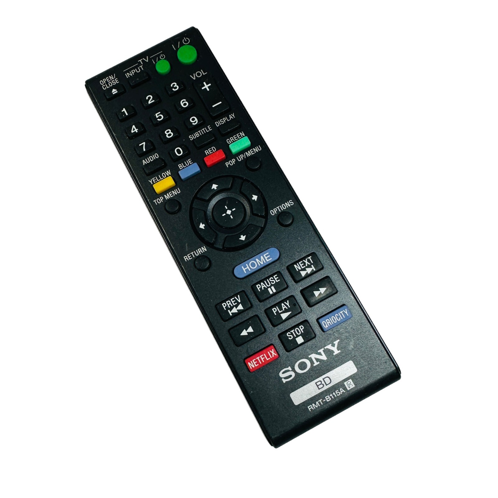 Sony RMT-B115A Sony DVD Player Remote Control for BDP-S480 BDP-580 BDP ...