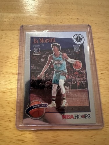 Ja Morant 2019-20 Panini NBA Hoops Premium Stock - Hoops Tribute #297 ...
