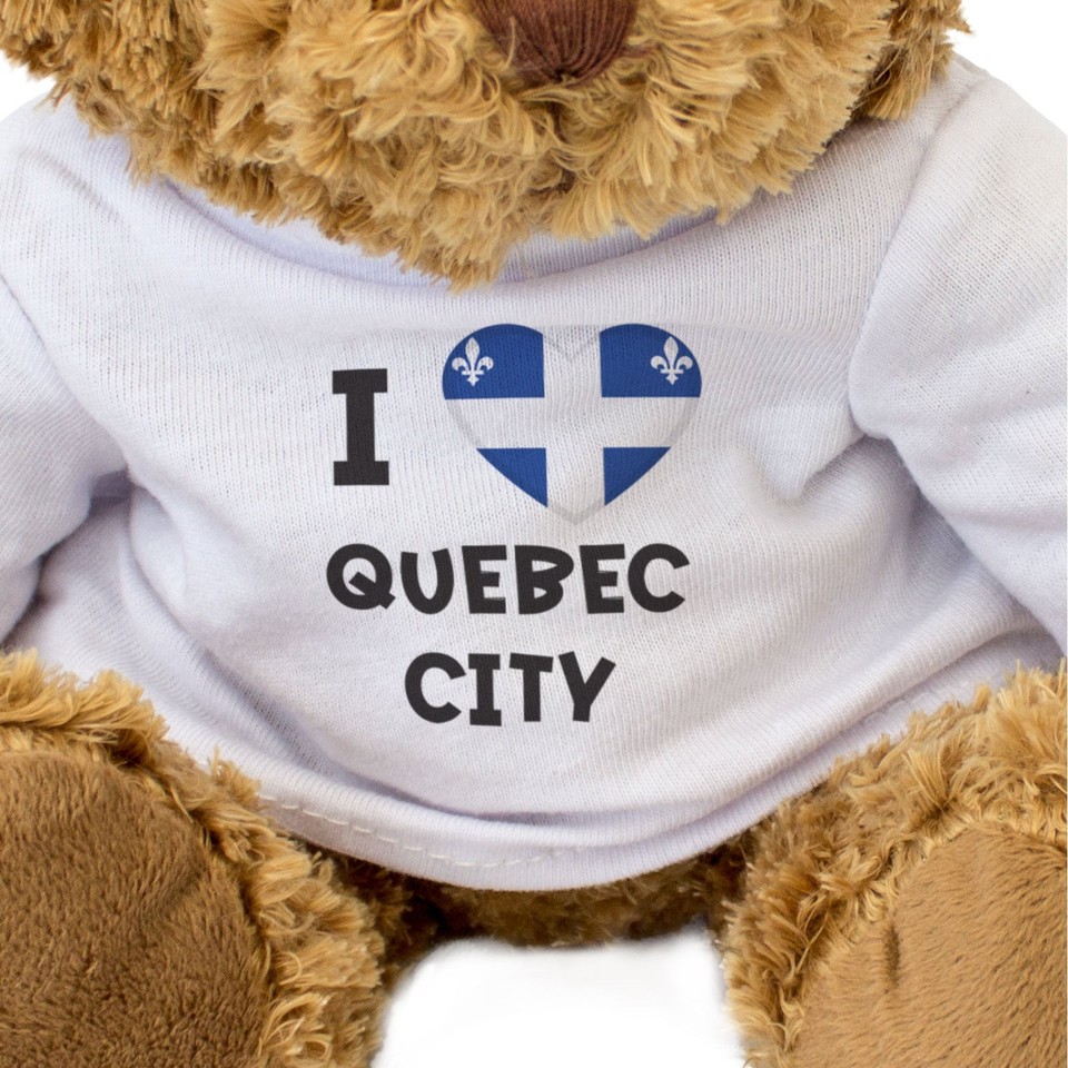 I LOVE QUEBEC CITY (quebec FLAG) - Teddy Bear - Cute - Canada Gift ...