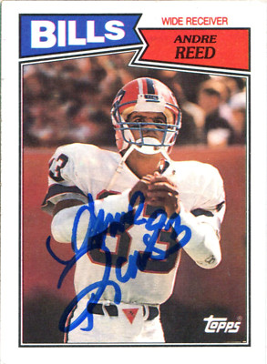 Andre Reed Autographed 1987 Topps Card | eBay