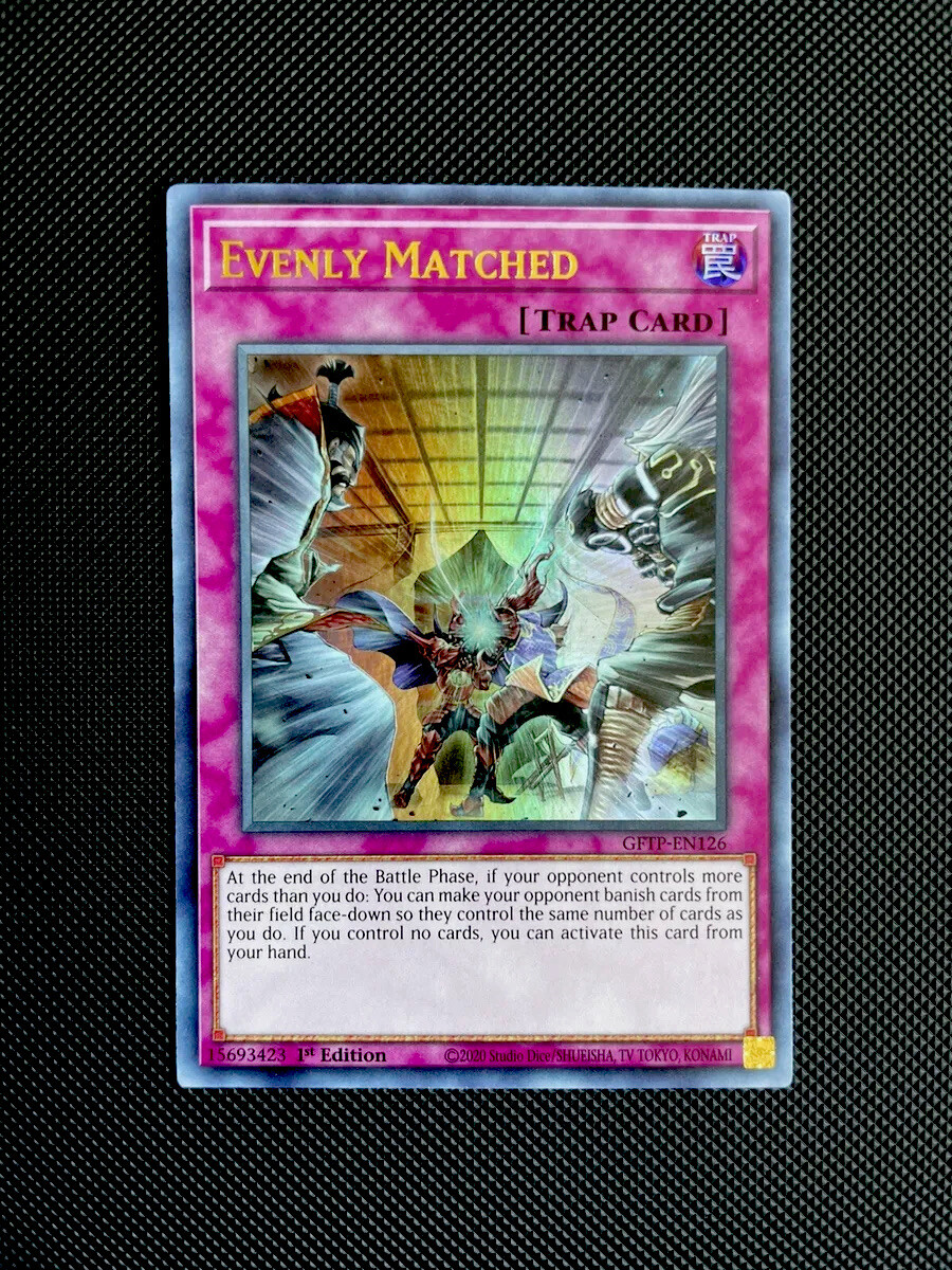 Yu-Gi-Oh! TCG • Evenly Matched • ULTRA RARE • GFTP-EN126 1st • NM/M ...