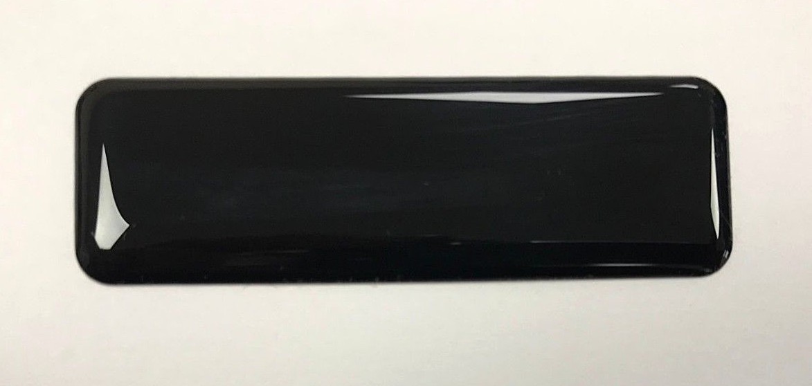 BLACK Sticker/Decal - 60mm HIGH GLOSS DOMED GEL FINISH - OTHER COLOURS ...