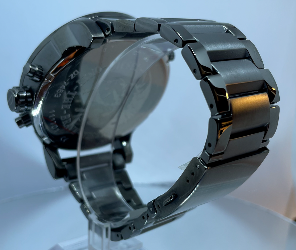 💥⌚💥 NEW Diesel MR. DADDY 2.0 Grey Black Red Stainless Steel Watch ...