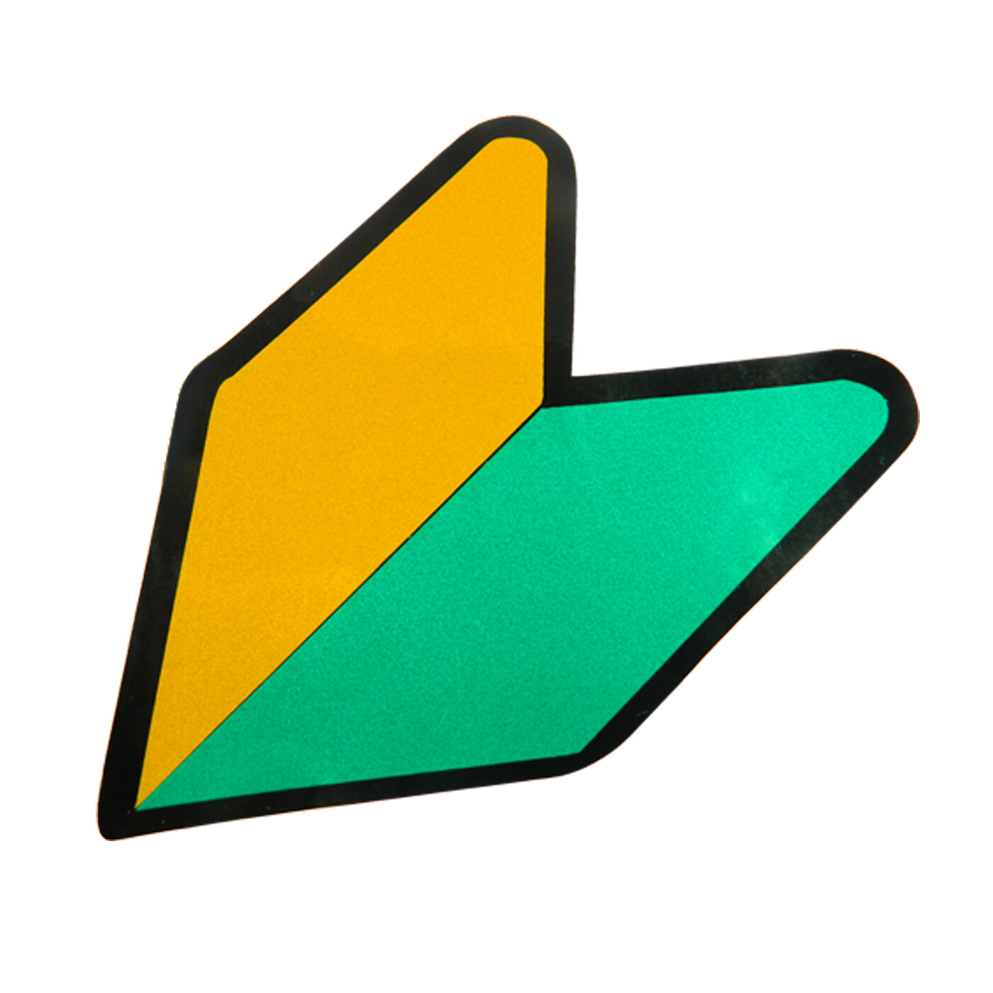 Orange/Green JDM Japan Wakaba Leaf Pre-Cut Car Bumper Body Vinyl Decal ...