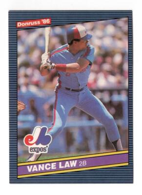 1986 Donruss Vance Law Montreal Expos #132 Near Mint or Better | eBay