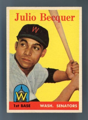1958 Topps #458 Julio Becquer RC NEAR MINT **BB-1606** | eBay