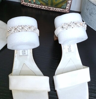 Fenaroli For Regalia Bridal/Formal Shoes W/Cubic Zirconia Laced Strap ...