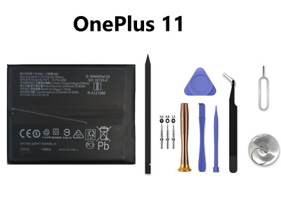 ONEPLUS 11 5000mAh Capacity BLP975 Battery Replacement w/ Toolkit ...