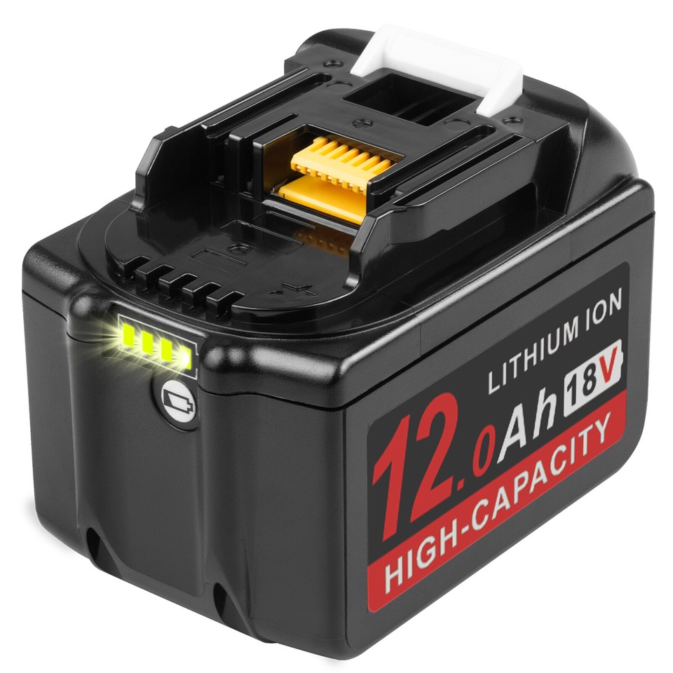12Ah For Makita 18V Li-Ion Battery BL1860B BL1890B BL1830 BL1850 BL1840 ...