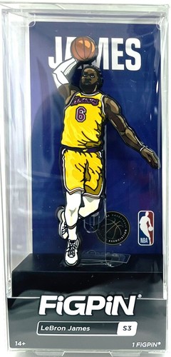 FiGPiN NBA Series 1 Los Angeles Lakers LeBron James Collectable Pin #S3 ...