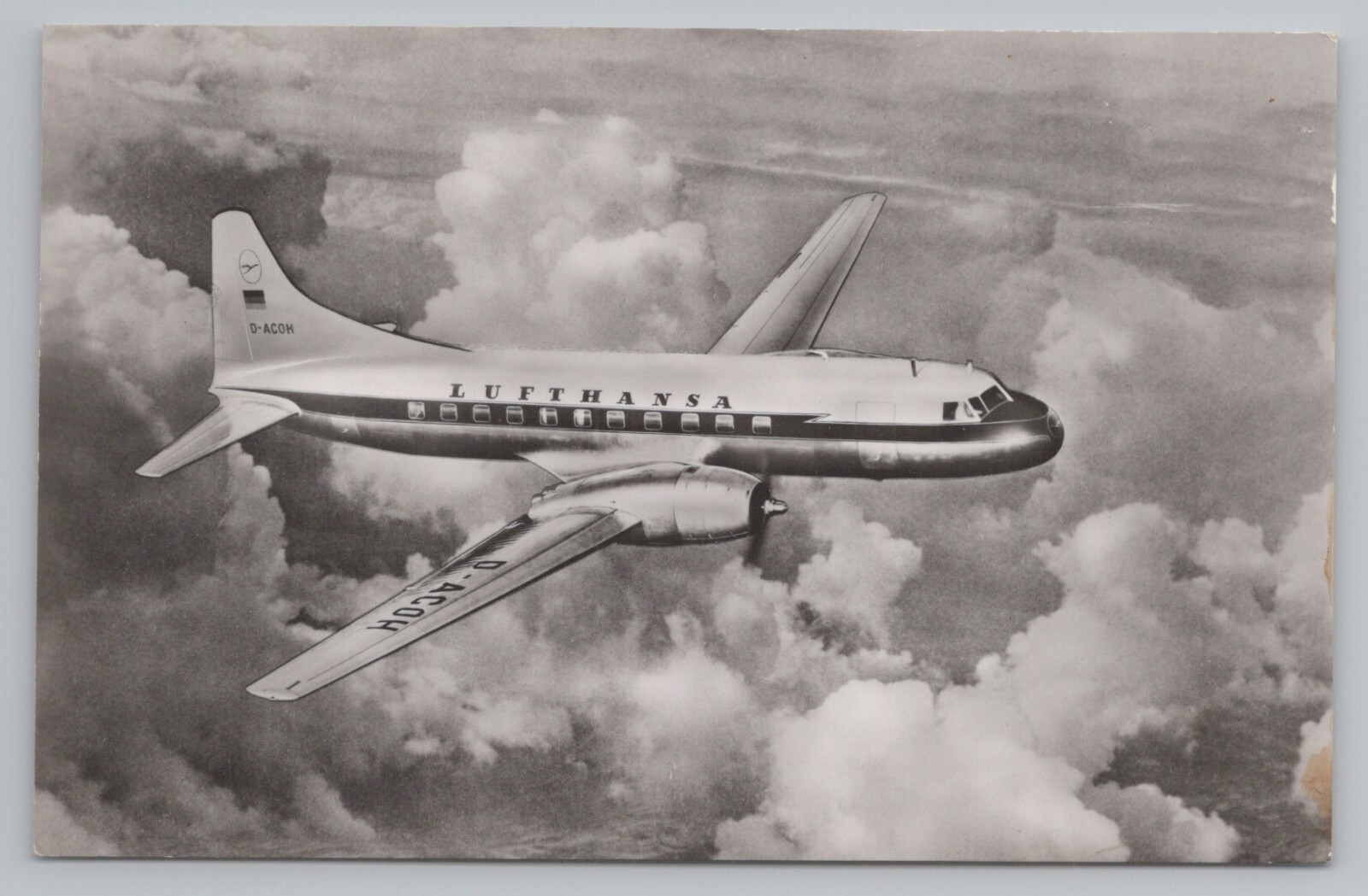 Lufthansa Convair 340 Prop Plane Unposted Made in Germany | eBay