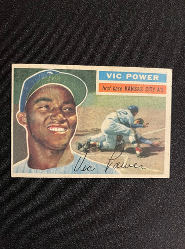 DCC: 1956 Topps Vic Power Kansas City Athletics G-VG+ | eBay