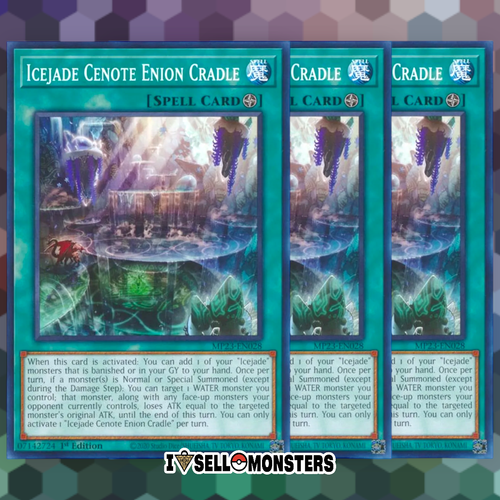 Yu-gi-oh! TCG 3x Icejade Cenote Enion Cradle MP23-EN028 Common x3 ...