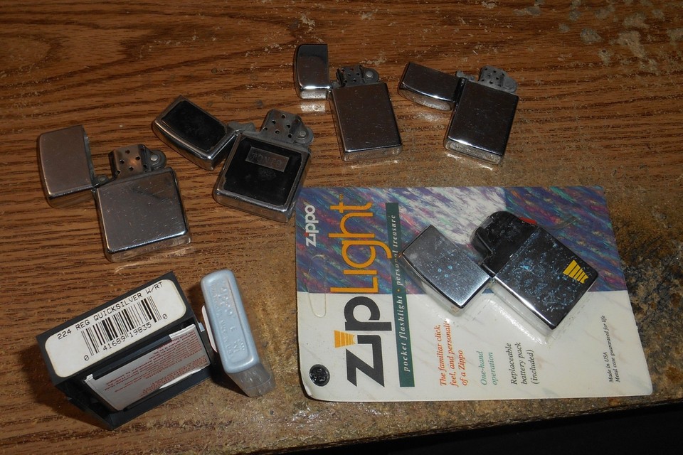 VINTAGE ZIPPO LIGHTER LOT/6 DIFFERENT/NICE VARIETY/2 NEW! | eBay