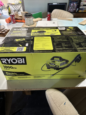 Ryobi RY141802VNM Electric Pressure Washer - Yellow/Black 46396039613 ...