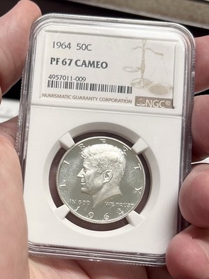 1964 50c JFK Kennedy Half Dollar Proof Coin NGC PF67 CAMEO | eBay