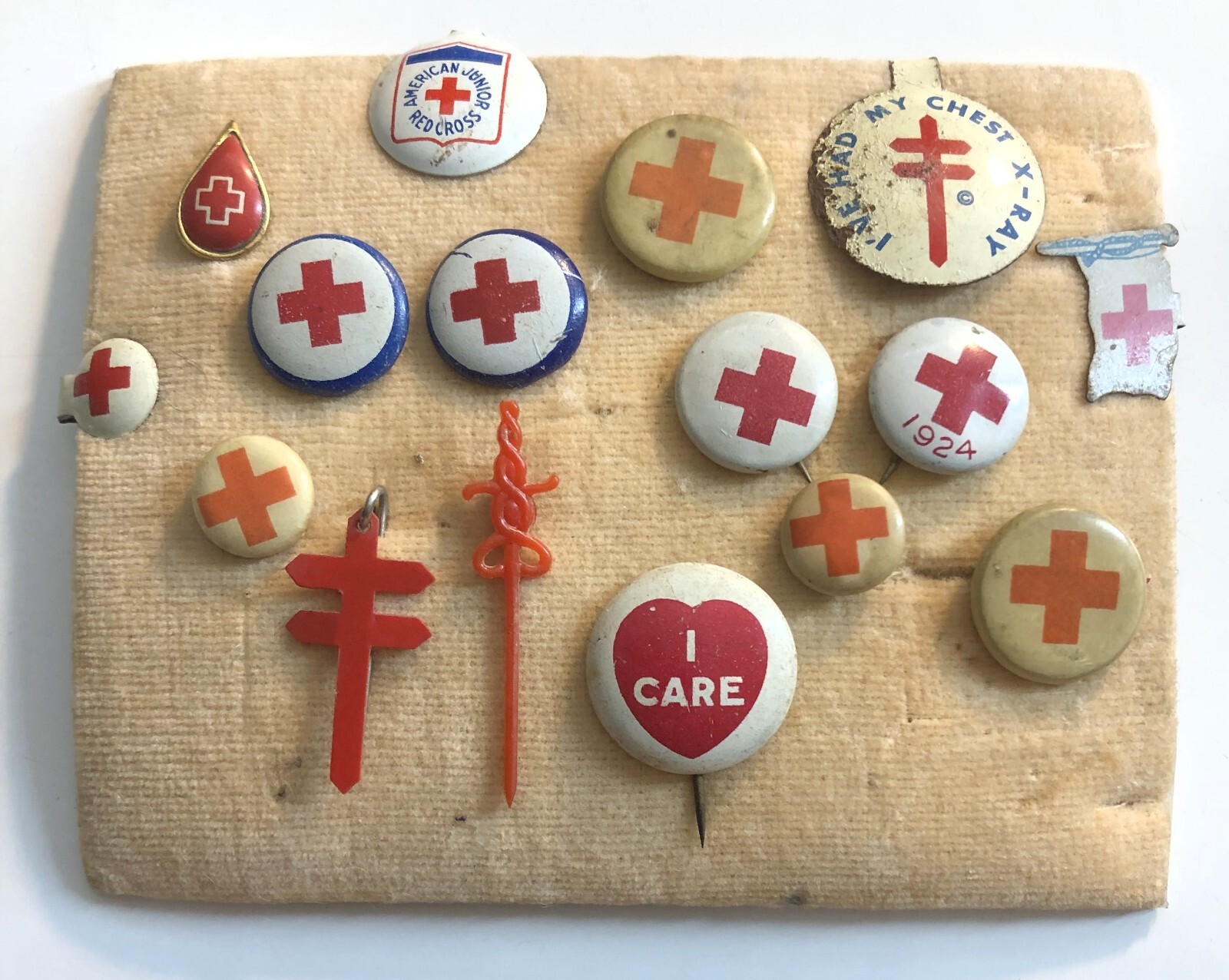 ANTIQUE VINTAGE RED CROSS PIN CLIPS COLLECTION 16 ITEMS | eBay