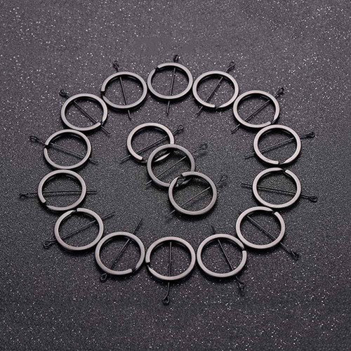 Strong Steel Split Key Black Metal Loop Holder Flat Key Chain Z9Y0 | eBay