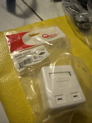 Quest Technology NSB-5220 White 2 Port Unloaded Surface Mount Boxes | eBay